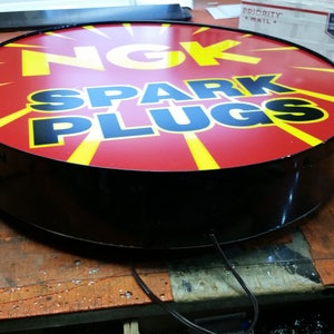 NGK Spark Plugs Lighted Sign 24 Inch Round X 4 Inch Thick - Etsy