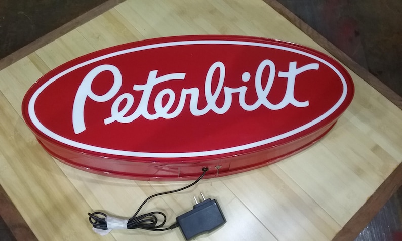Peterbilt Round Lighted Sign 23x9x2 Inches Deep - Etsy