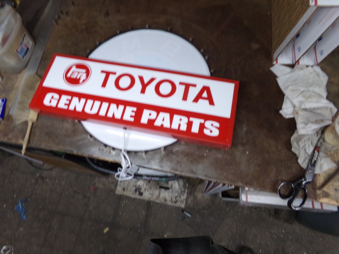 Toyota Lighted Sign 30x10x4 - Etsy