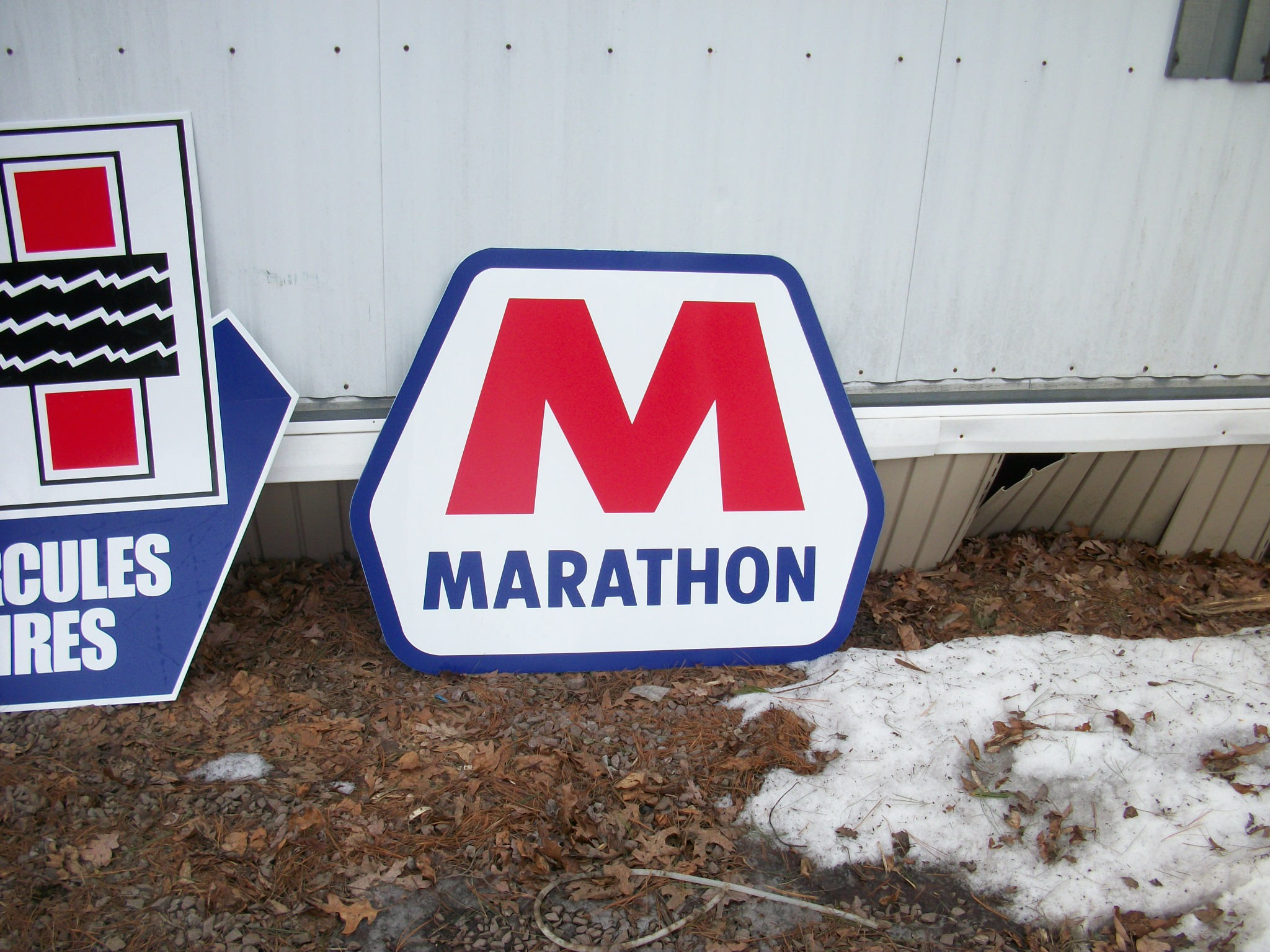Marathon Gasoline Metal Sign 23x15 Inch - Etsy