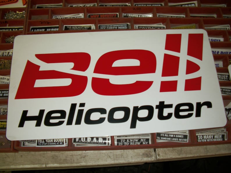Bell Helicopter 23x8x1 Metal Sign - Etsy