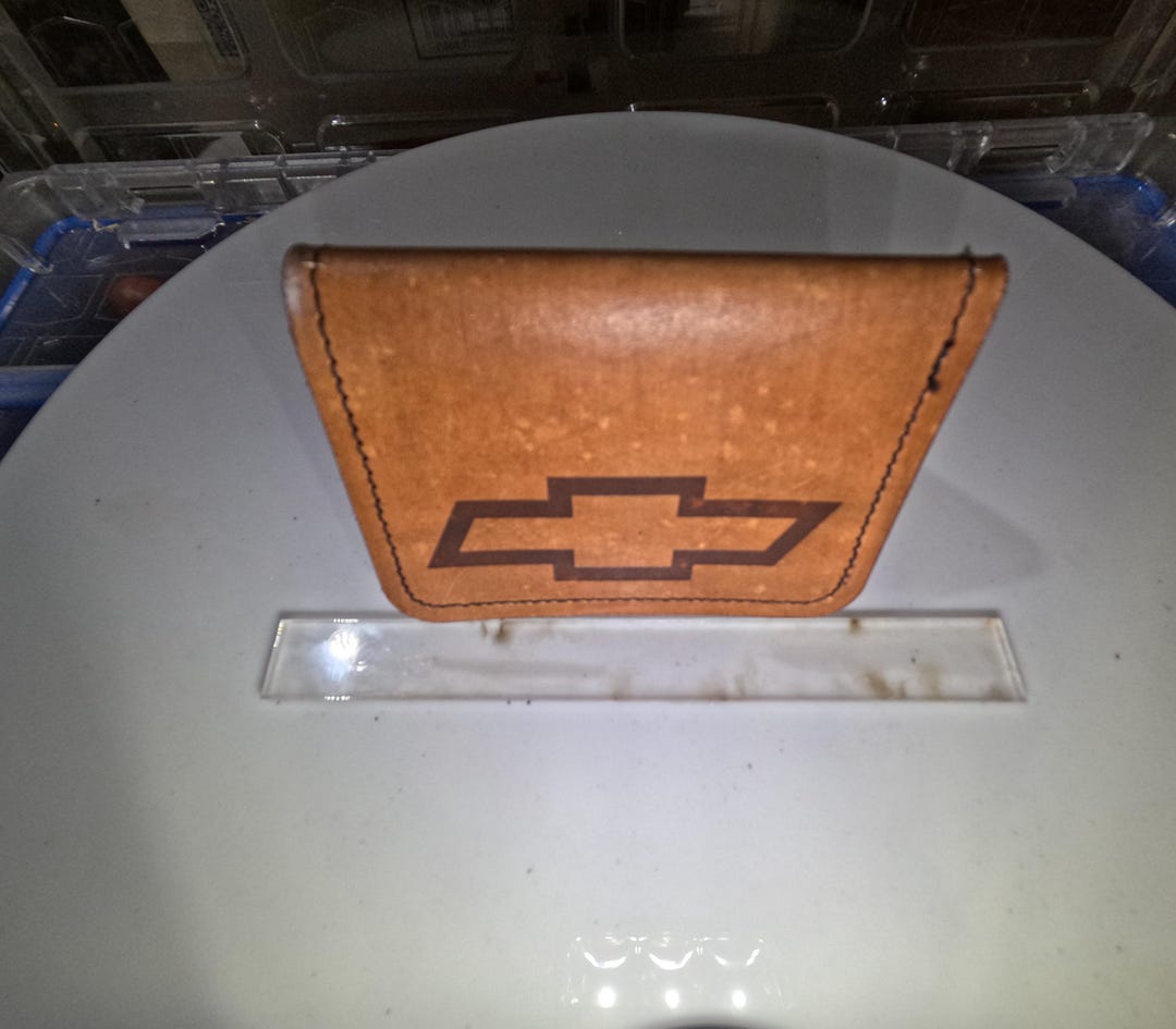 Chevy Bowtie Logo 2 Pocket Leather Wallet or Business Card Holder - Etsy