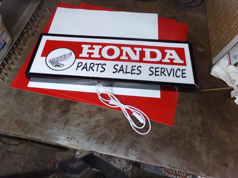 Honda Parts Sales Service Lighted Sign 30x10x3 Inch - Etsy
