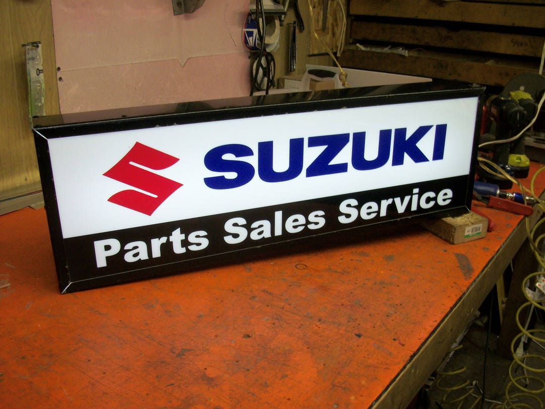 Suzuki Parts Sales Service Lighted Sign 30x10x4 Inch - Etsy