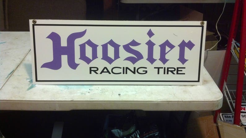 Hoosier Racing Tire Metal Sign 23x8x2 - Etsy