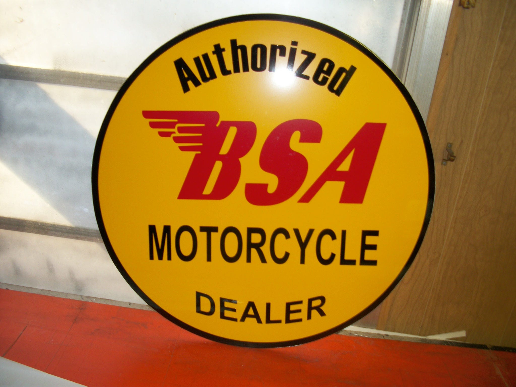BSA Motorcycles Dealer Sign 24 Inch Round - Etsy