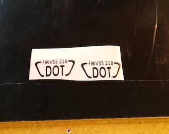 Fmvss 218 Dot Stickers - Etsy