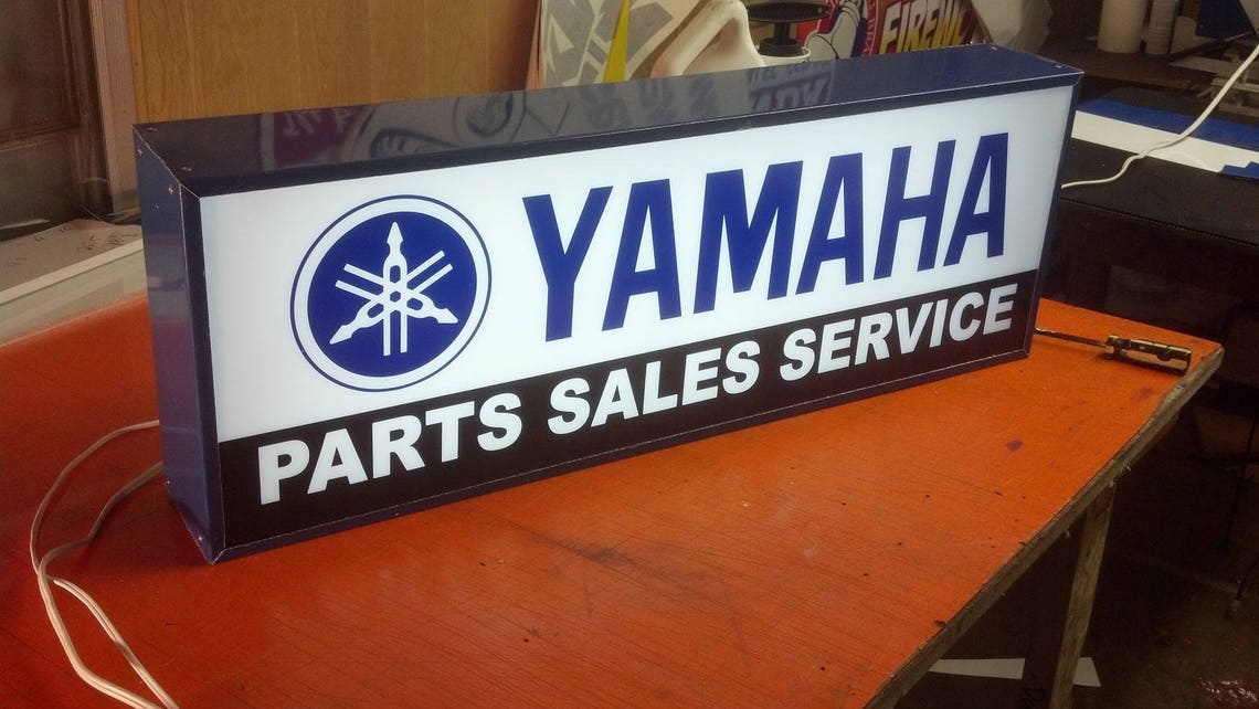 Yamaha Parts Sales Service Lighted Sign 30x10x2 Inch Deep - Etsy