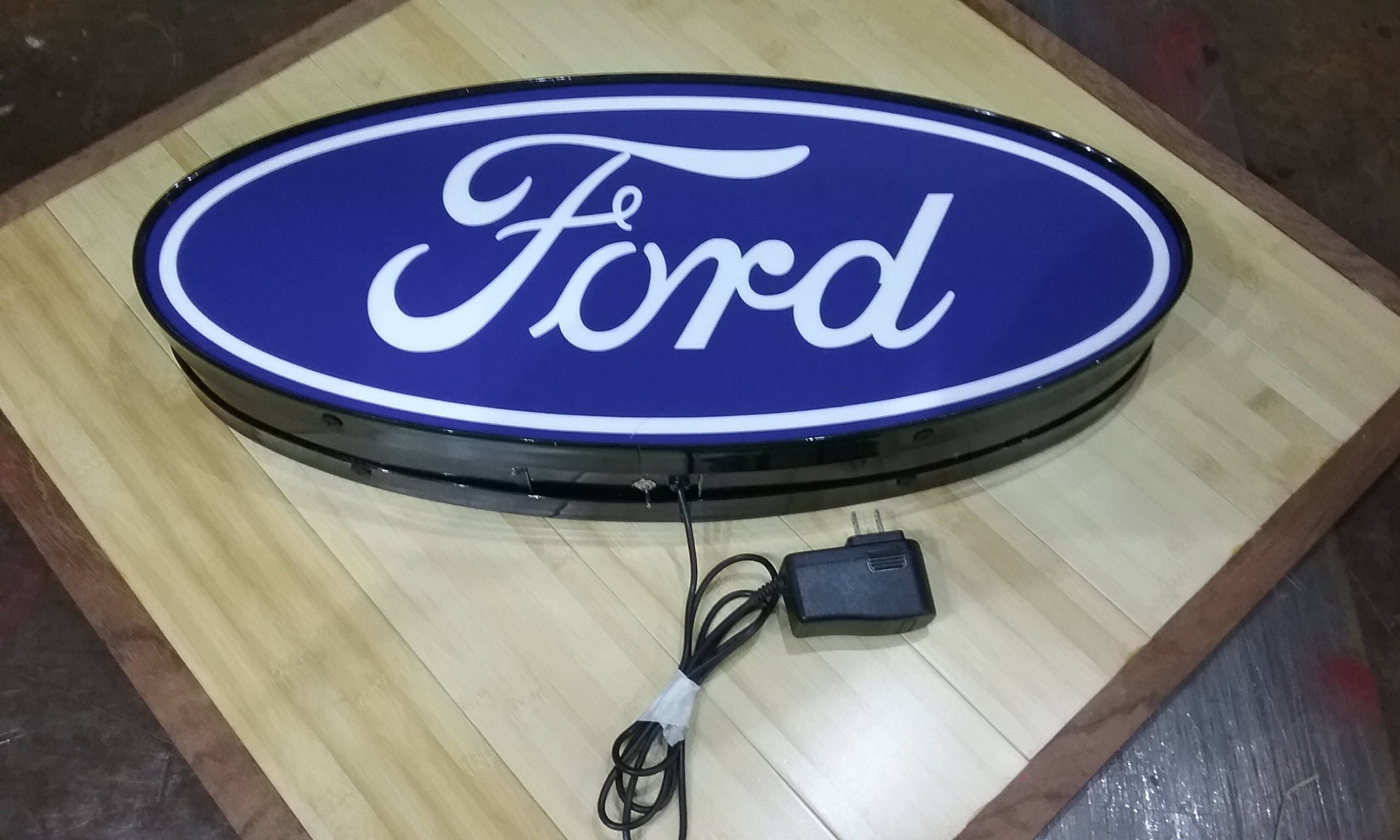 Ford Oval Lighted Sign 23x9 Inch | Etsy