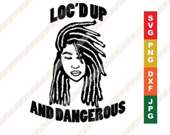 Locs Dreadlocks SVG Cricut or Silhouette Cut File - Etsy