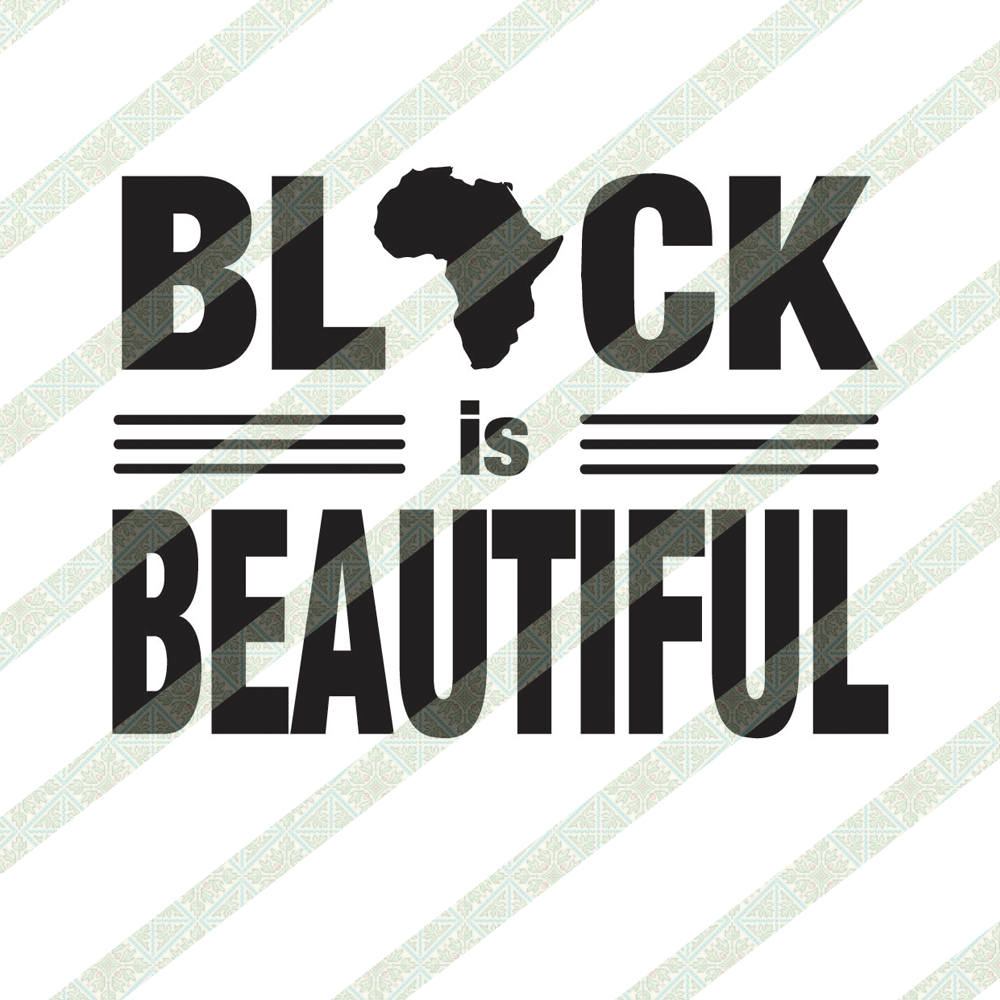 Black is Beautiful Text SVG JPEG Cricut or Silhouette Cutting | Etsy