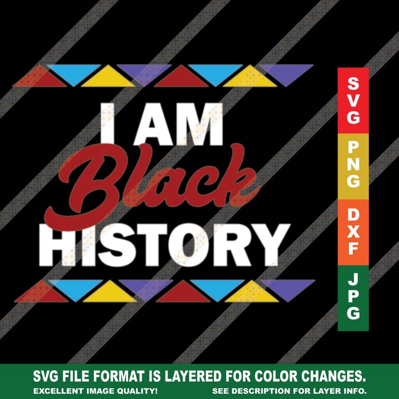 I Am Black History Month Svg Png Jpeg Text File Cricut Or Etsy
