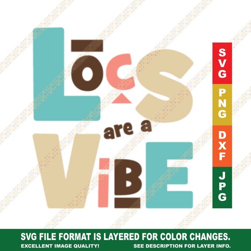 Loc'd Locs Celebration SVG Cricut or Silhouette Cut File - Etsy