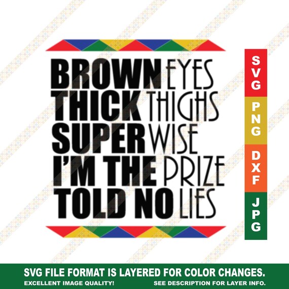 Drawing & Illustration Art & Collectibles Brown Eyes Thick Thighs Super ...