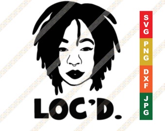 Locs Dreadlocks SVG Cricut or Silhouette Cut File - Etsy