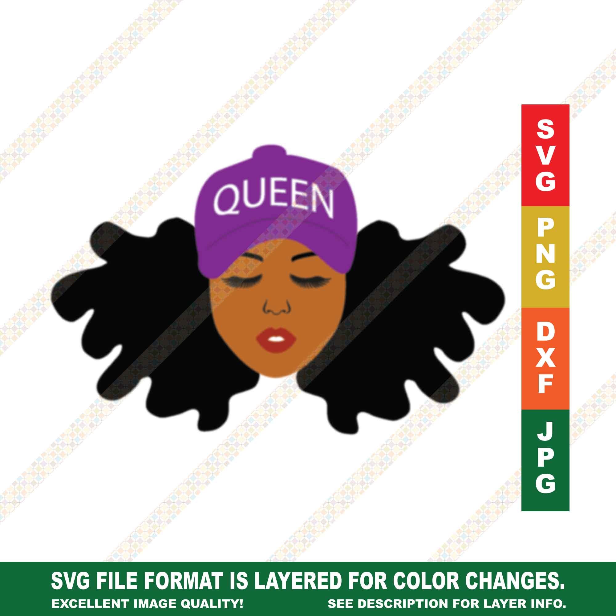 Paper, Party & Kids Stamping black woman kinky afro puff princess black ...