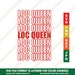 Loc Queen Repeat Locs SVG Cricut or Silhouette Cut File - Etsy