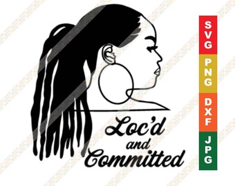 Locs Dreadlocks SVG Cricut or Silhouette Cut File - Etsy