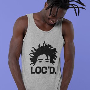 Black Man With Short Freeform Locs / Dreadlocks Loc'd SVG PNG JPG ...