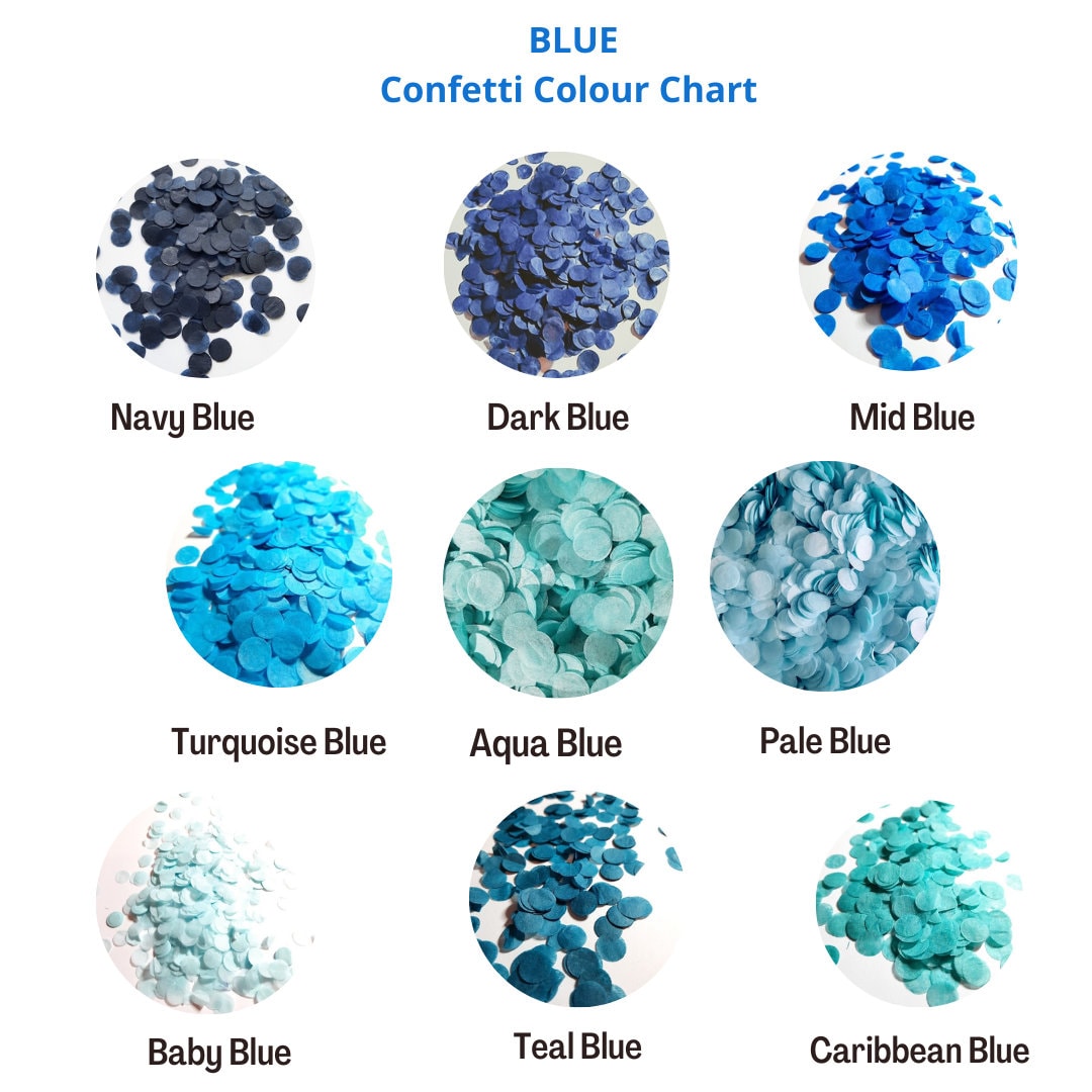 Eco-friendly Biodegradable Blue Confetti - Etsy