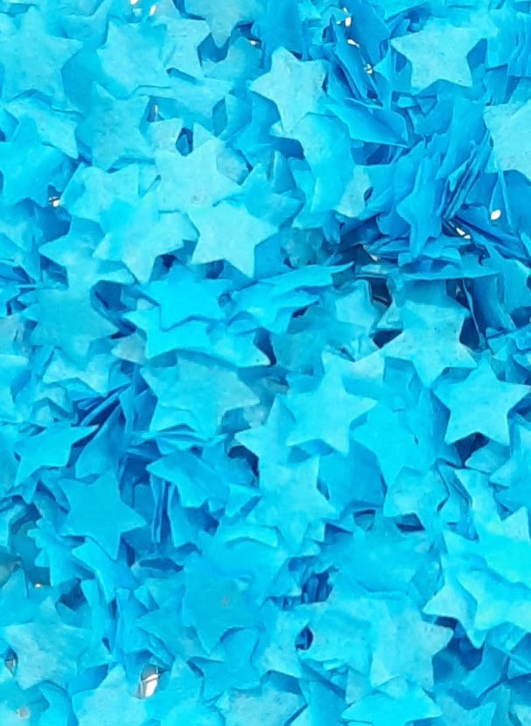 Eco Biodegradable Star Turquoise Blue Confetti - Etsy