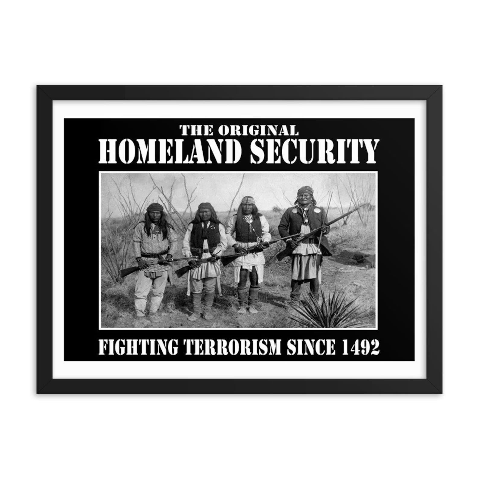 Homeland Security Fighting Terrorism Since 1492 Framed Poster - Etsy