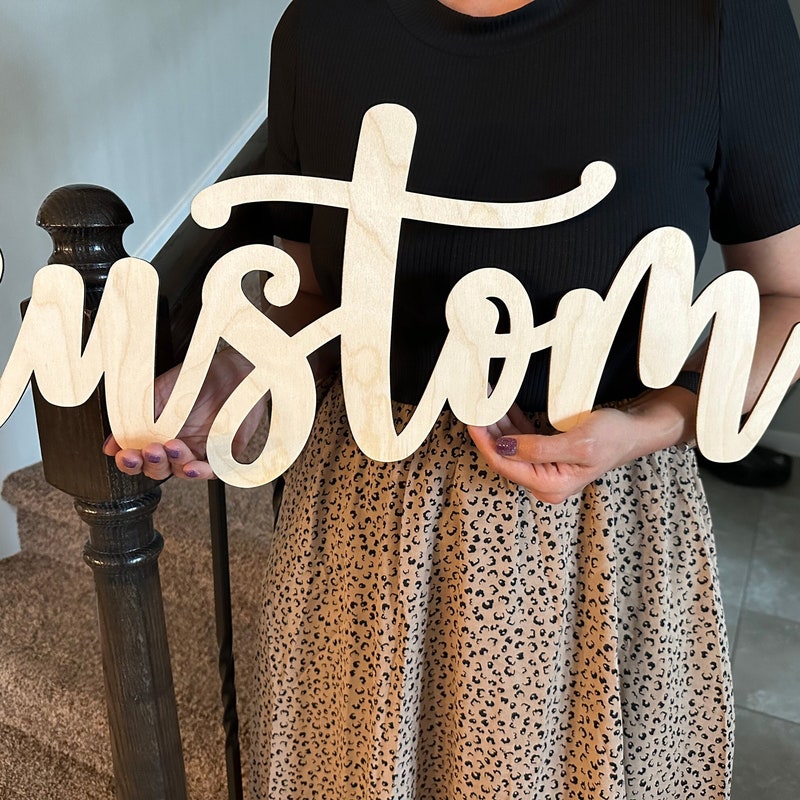Real Wood Name Signs - Etsy