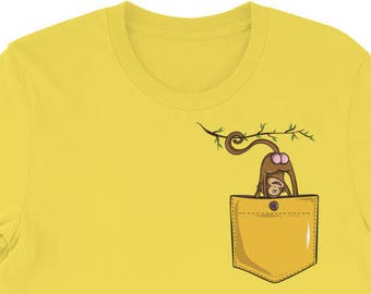 Monkey tshirt | Etsy