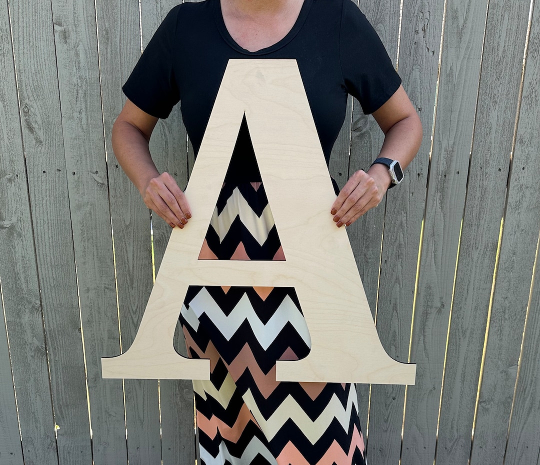 Large Wooden Letter for Wall Decor Nursery Name Sign Kid Room Girl Boy ...