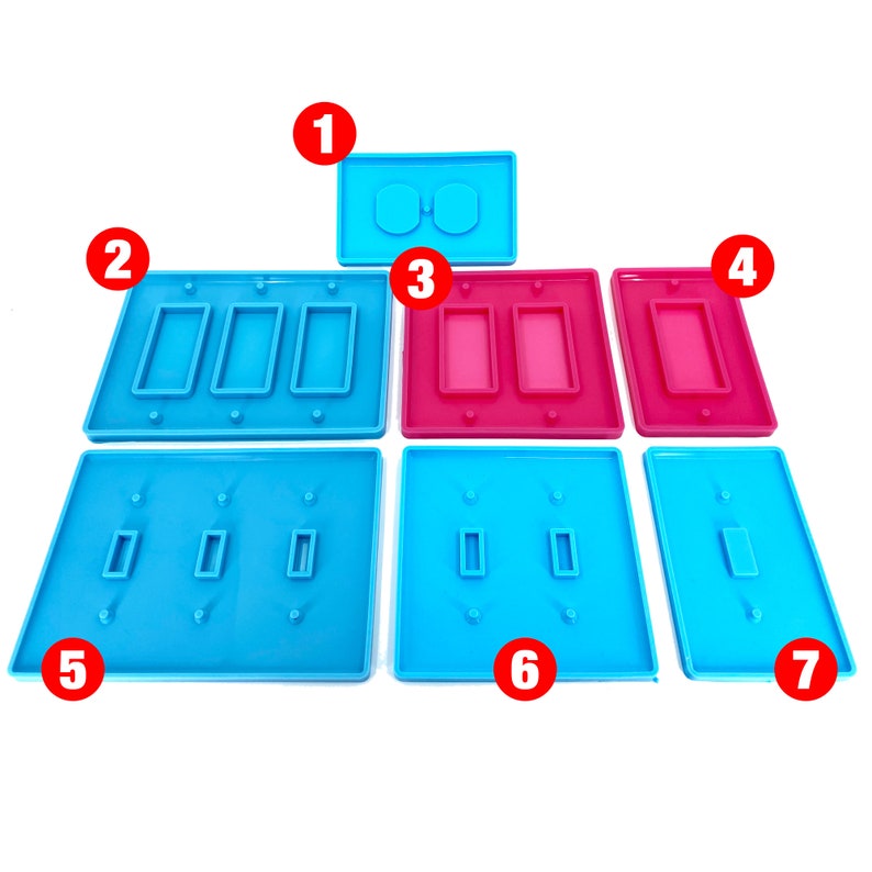 Light Switch Home Resin Mold, Shiny Mold, Silicone Molds for Epoxy ...