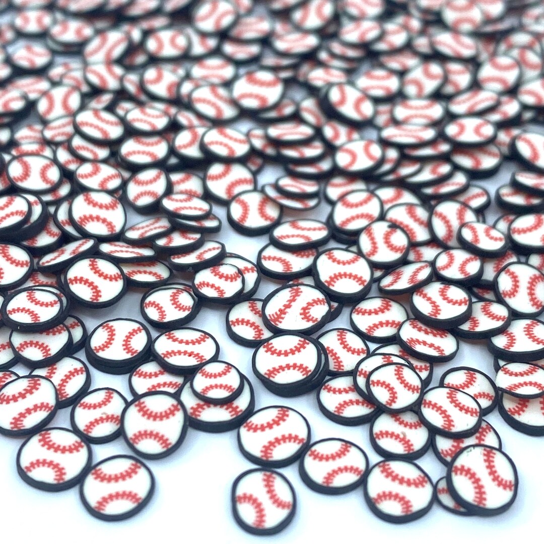 Baseball Clay Shape Glitter Shapes, Polyester Glitter, Tumblers, Cups ...