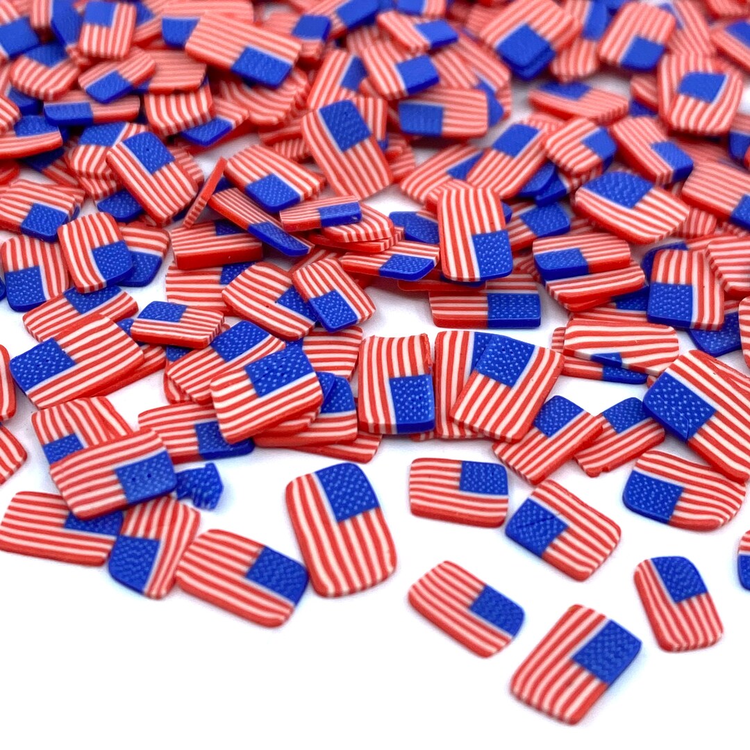 American Flag Clay Shapes Polyester Glitter for Tumblers Resin Art ...