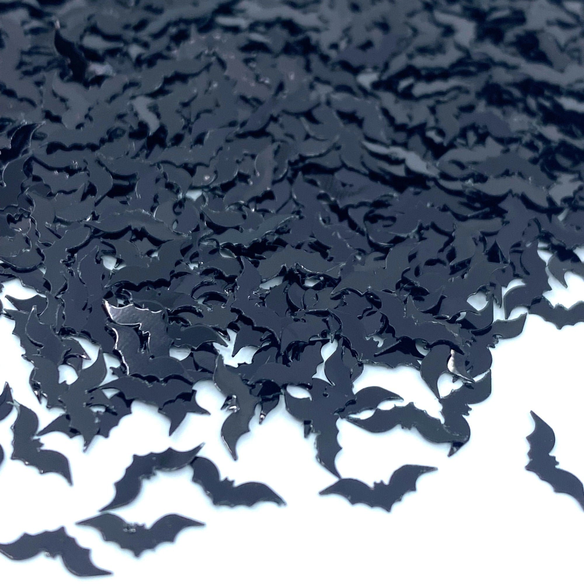 Bats Black Bats Bat Shaped Glitter for Tumblers Polyester Nail - Etsy