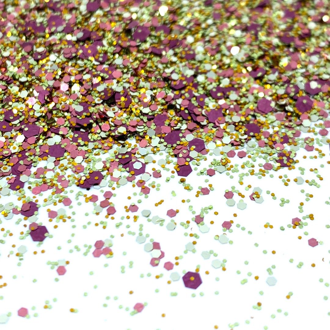 Pink Purple Gold Rose Inspired Color Glitter Mix, Ideal for Tumblers ...