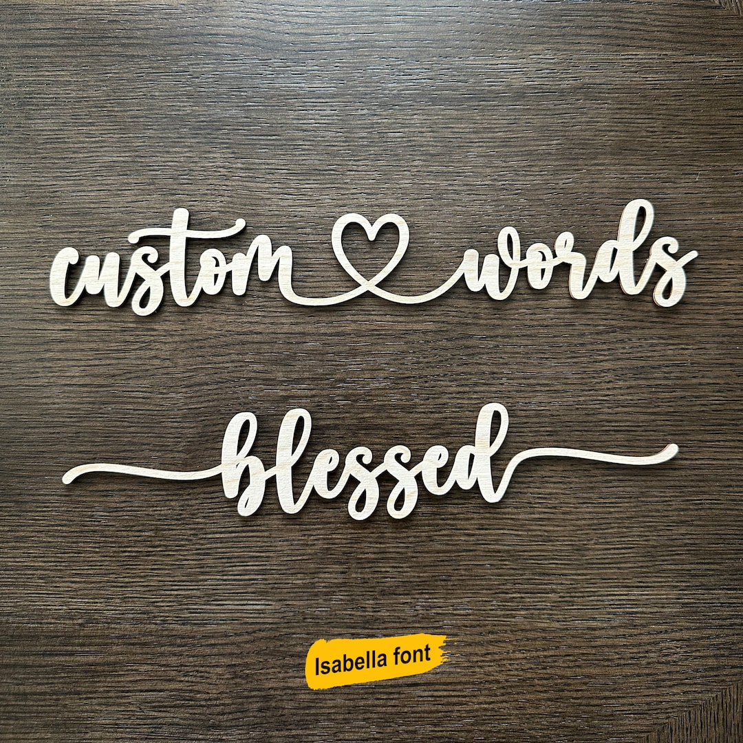 Custom Birch Wood Names Sign Letters for Nursery Sign Crib Nursery ...
