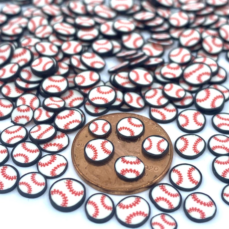 Baseball Clay Shape Glitter Shapes Polyester Glitter - Etsy