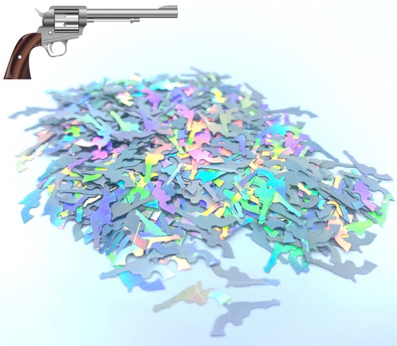 Gun Revolver Glitter Shape Solvent Resistant Glitter Lips for - Etsy