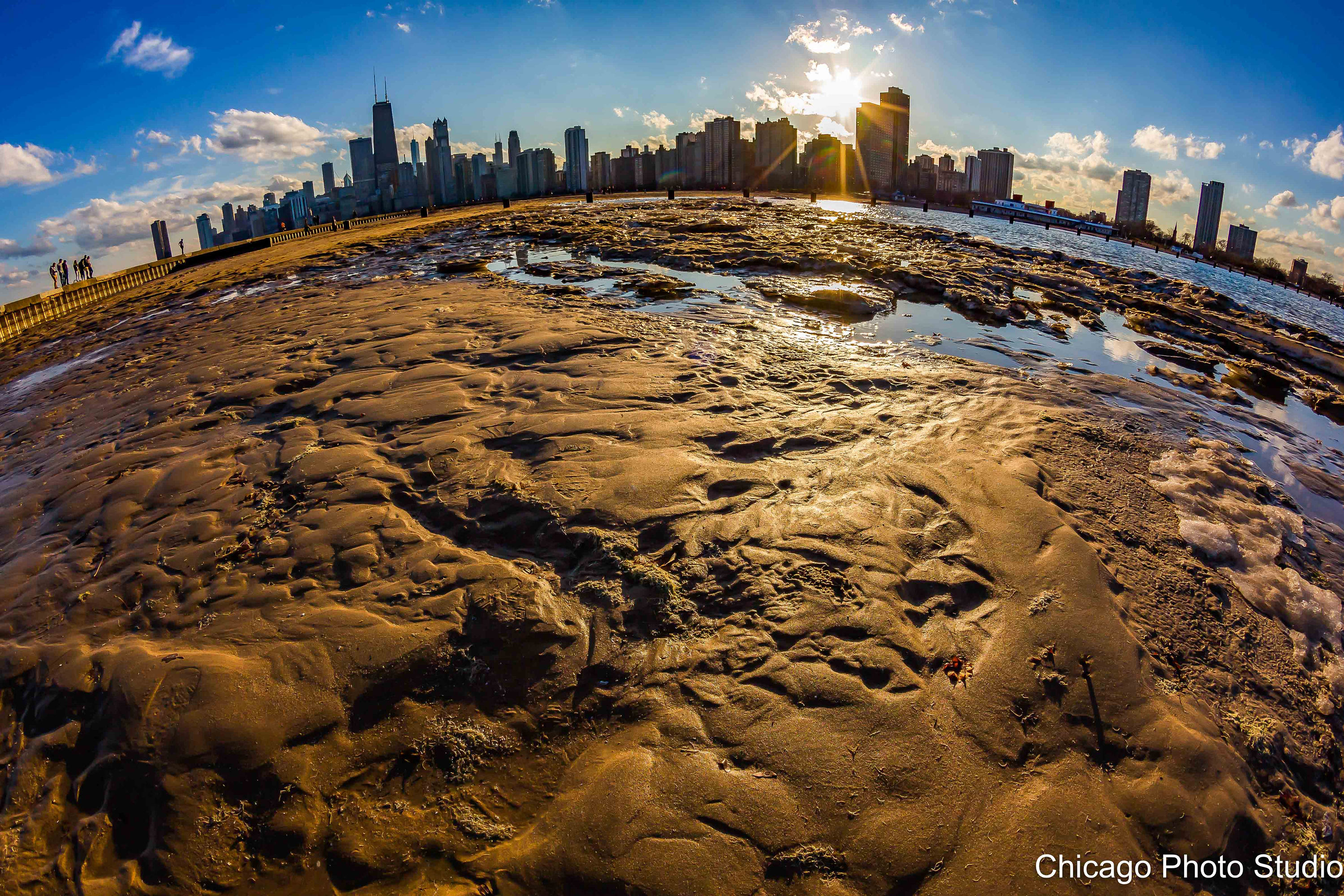 Chicago Skyline Beach