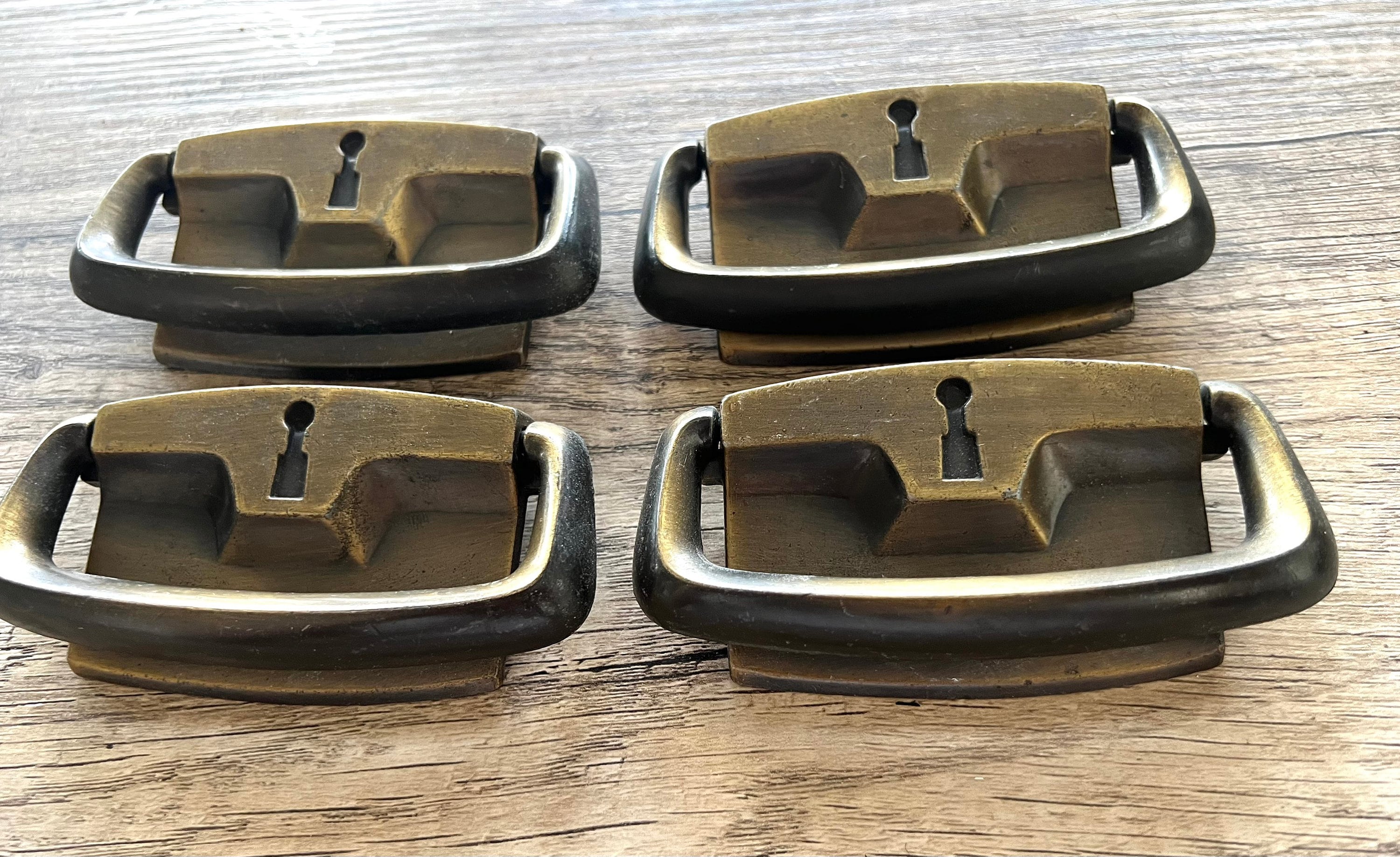 1 Vintage Antique Keyhole Hardware Furniture MCM Mid Century Dresser ...