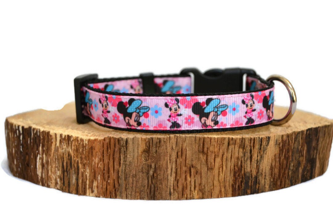 3/4 Minnie Mouse Dog Collar, Super Cute Disney Collar, Extra Small - Etsy