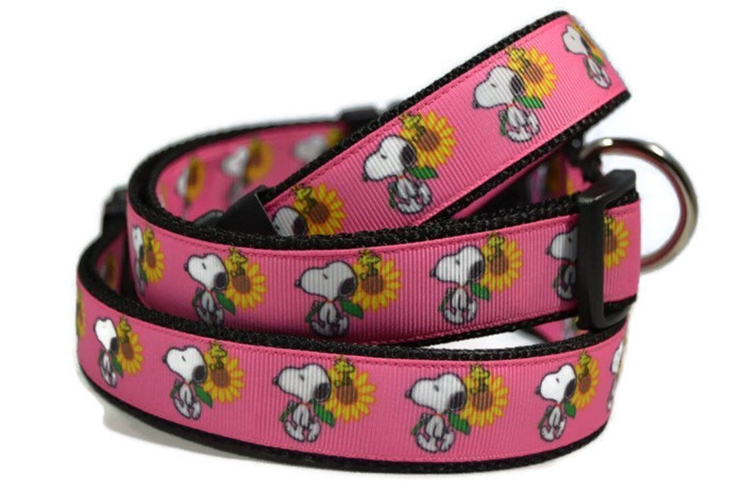 Snoopy Sunflower Dog Collar - Etsy