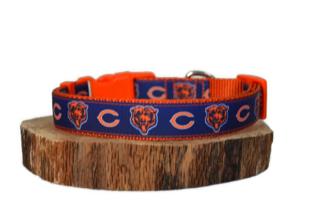 Chicago Bears Dog Collar Football Dog Collar S/M L XL - Etsy