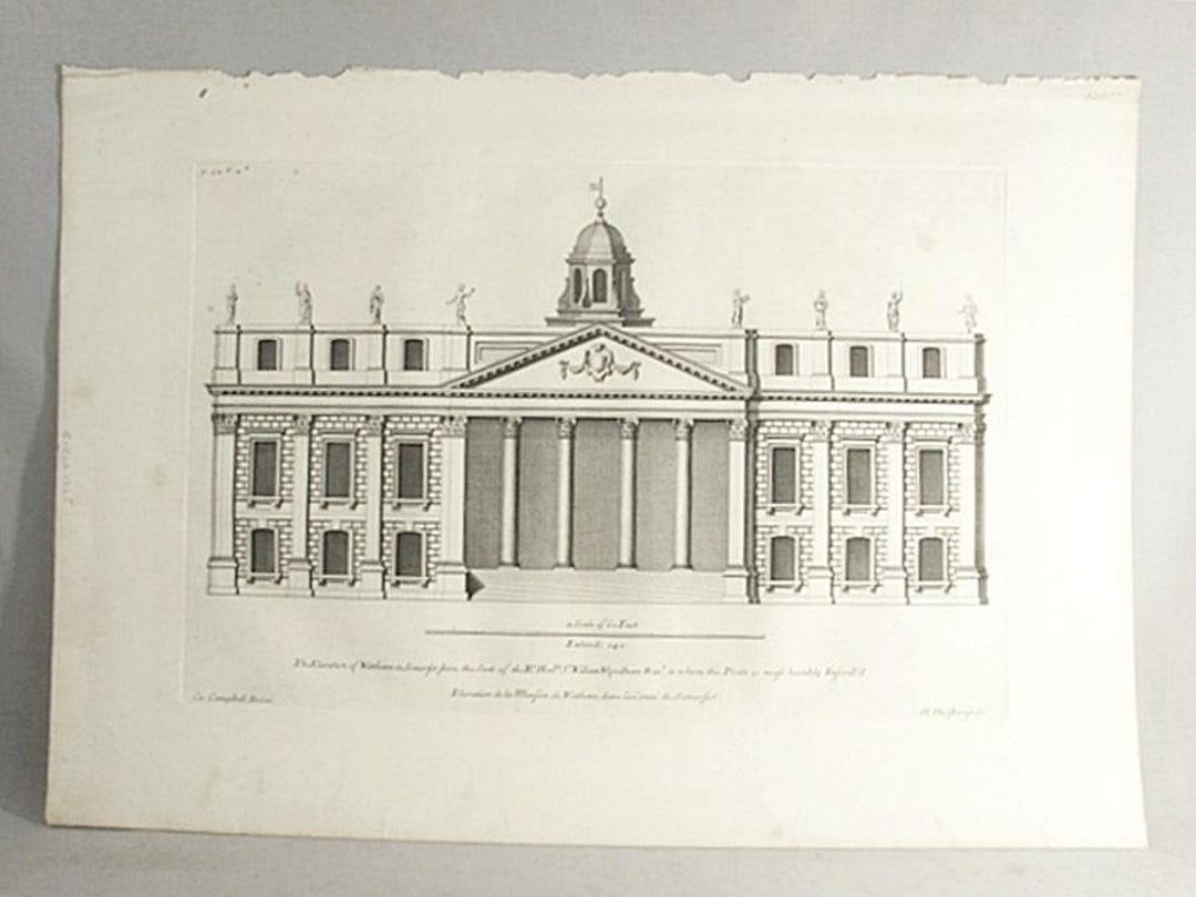 Vitruvius Britannicus Wiltham 1715, Colen Campbell, Neo Classical ...
