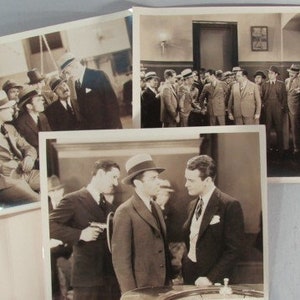 3 Original Film Photos, Doorway to Hell 1930, Noel Madison, Jim Cagney ...