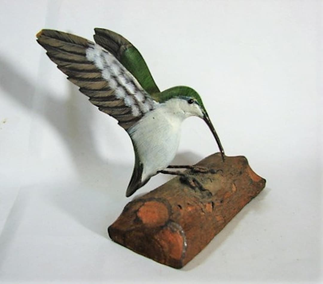 Hummingbird Wood Carving, Vintage, Fine Detail and Color, 1970s - Etsy