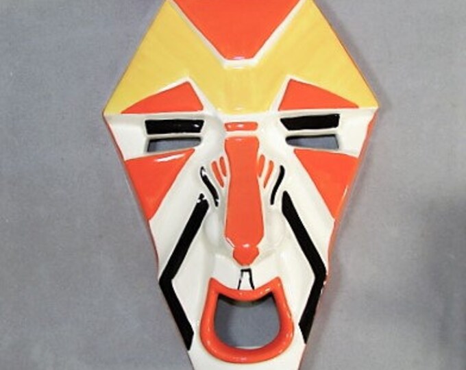 11" Clarice Cliff Mask by Wedgwood, Designed by Ron Birks in 1929 ...