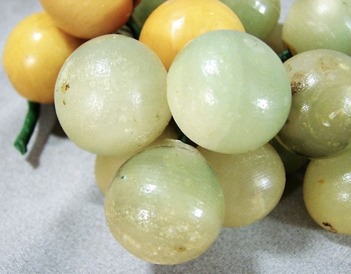Vintage Stone Grapes and Cherries Good Detail and Color - Etsy