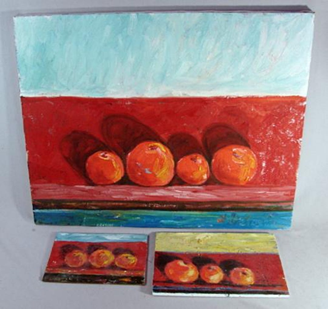 Trio of Still Life Paintings, Oil on Canvas and Panels, Listed Artist ...