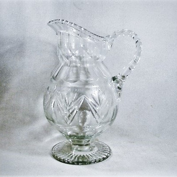 Large Glass Pitcher - Etsy