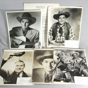 5 Original 1940s Western Actors and Musicians, by Agent and ...